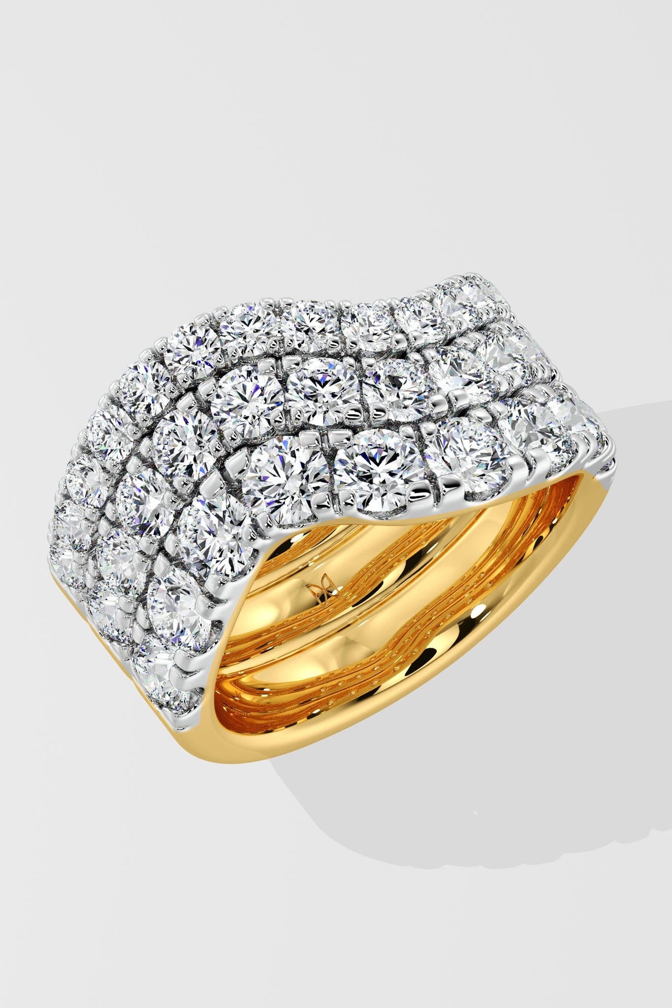 Cascade Wave Diamond Band | House of Quadri